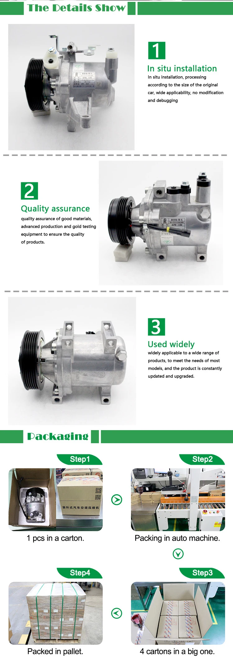 Auto Ac Compressor Low Cost 12v Oem 6088221R4 6188975R3 for Toyota ...