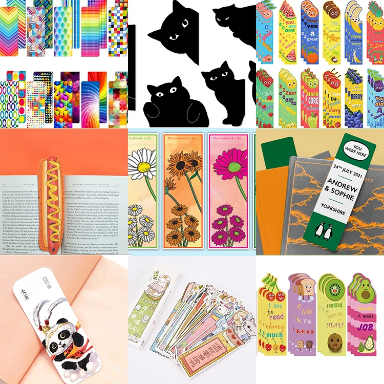 Zeecan Printed Custom Vintage Feather Paper Bookmark Paper Dividers ...