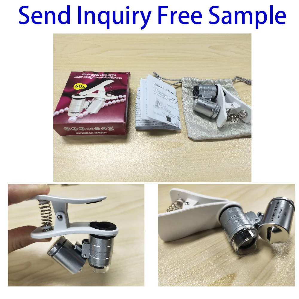 Universal 60x Optical Zoom Magnifier Micro Mobile Phone Microscope ...