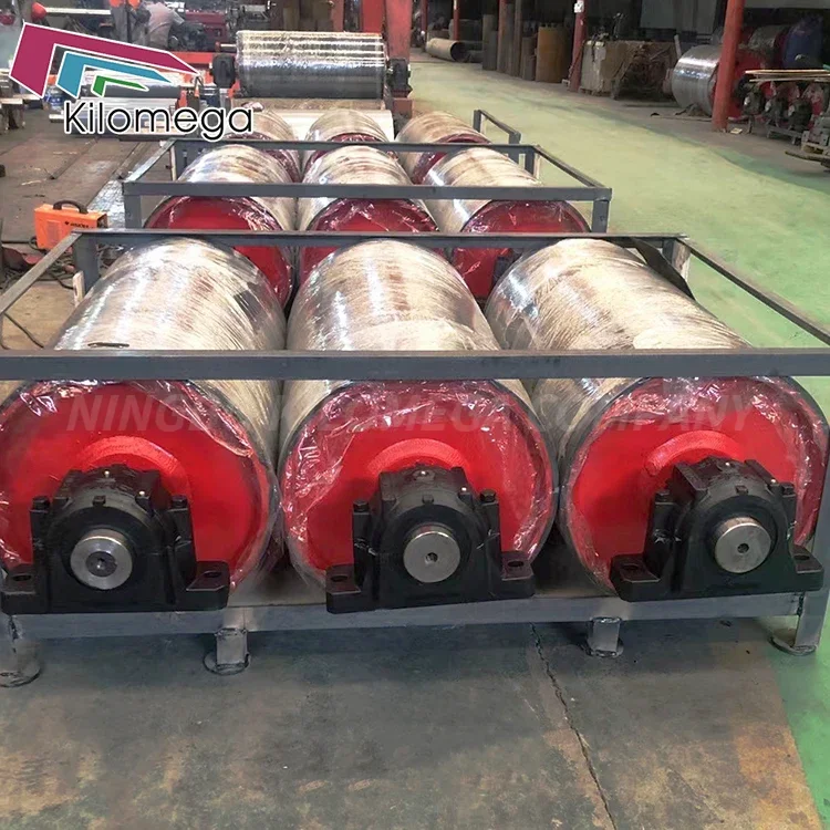 Ceramic Conveyor Roller Drum Set Conveyor Drum Roller Driving Pulley ...
