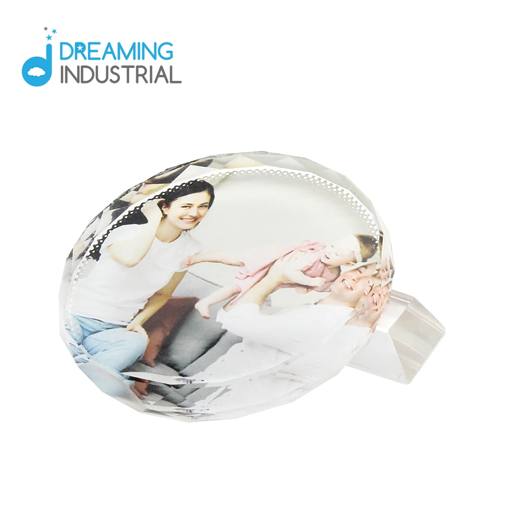 Blanks Sublimation Round Award Plaques Crystal Photo Medal Frame ...