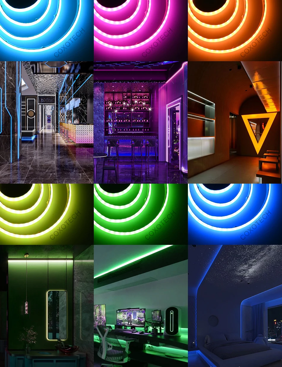 Rgb Cob Led Strip Light 3 Years Warranty Ce Rohs 15w Rgbw Remote ...