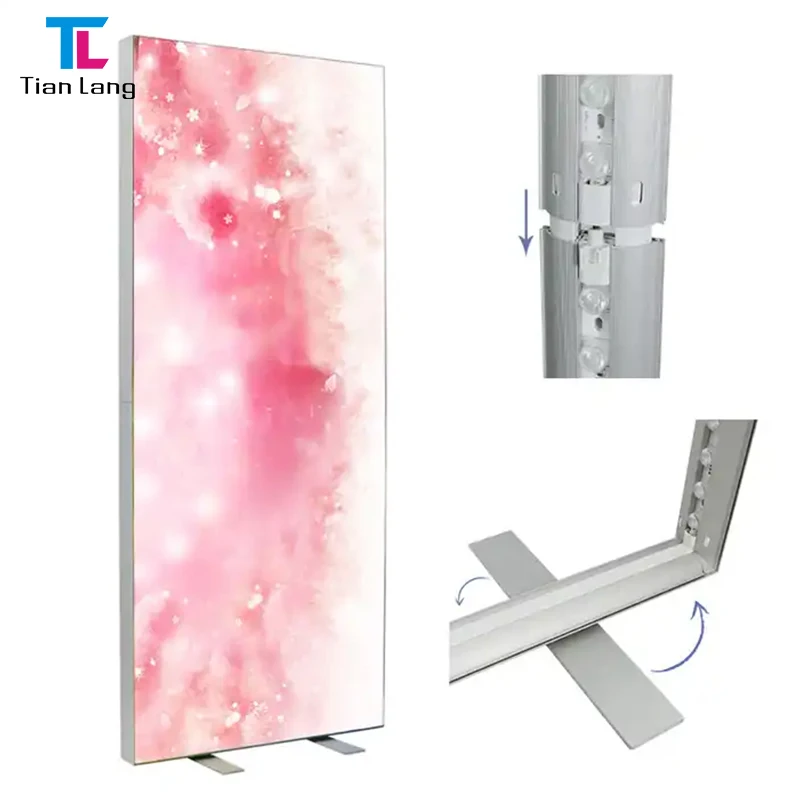 TianLang Fabric Extrusion Aluminum Led Lighting Box Frame LED SEG ...