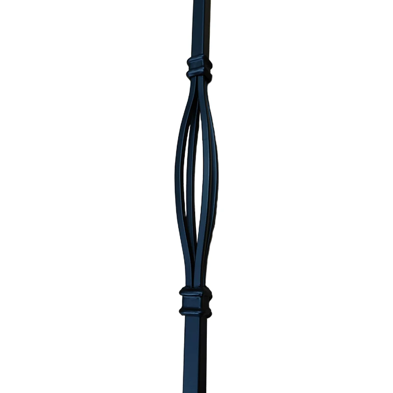 Interior Satin Black Villa Stair Staircase Cast Iron Square Balusters ...