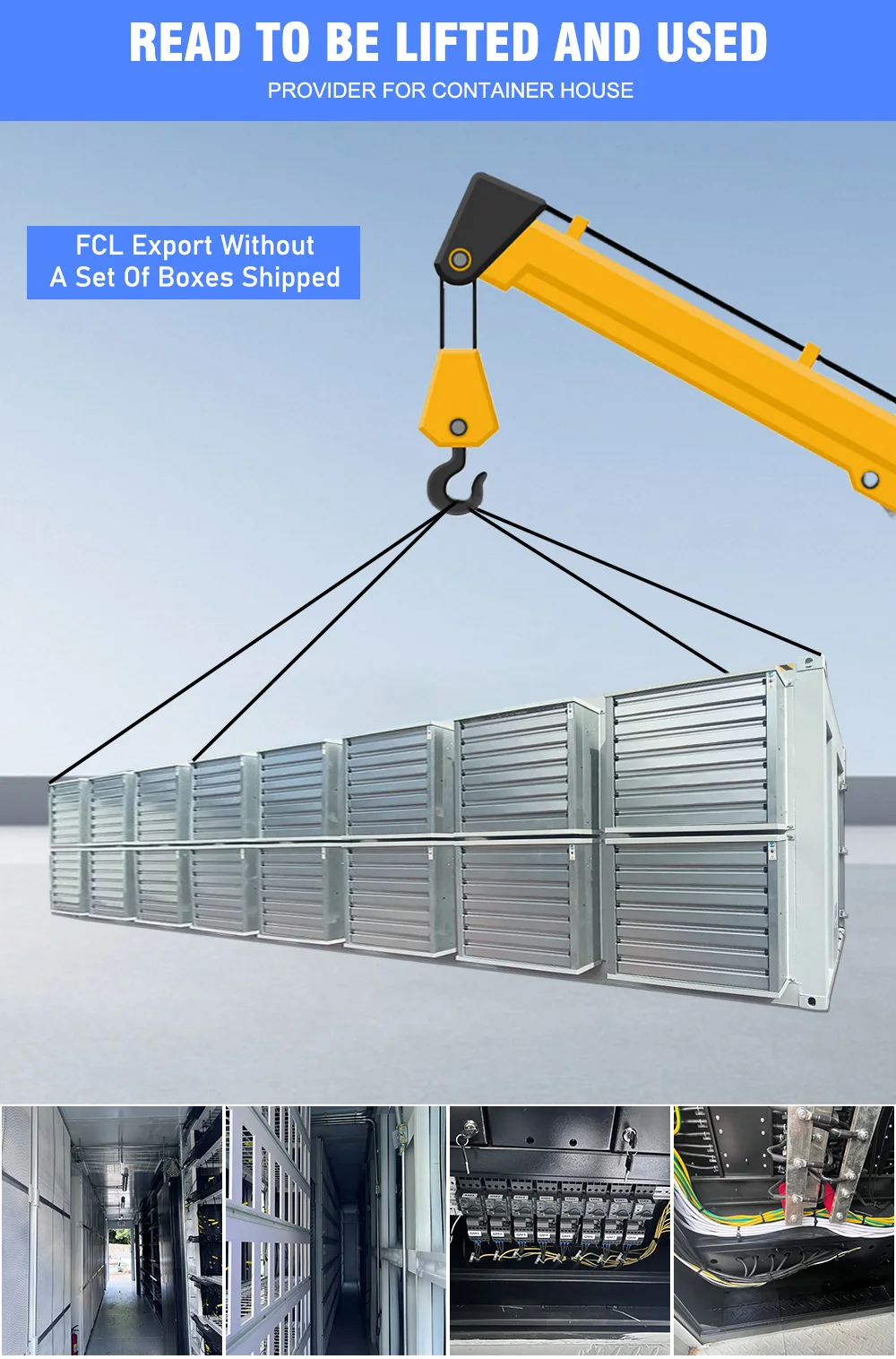 40ft Shipping Container Prefabricated House Container Data Center