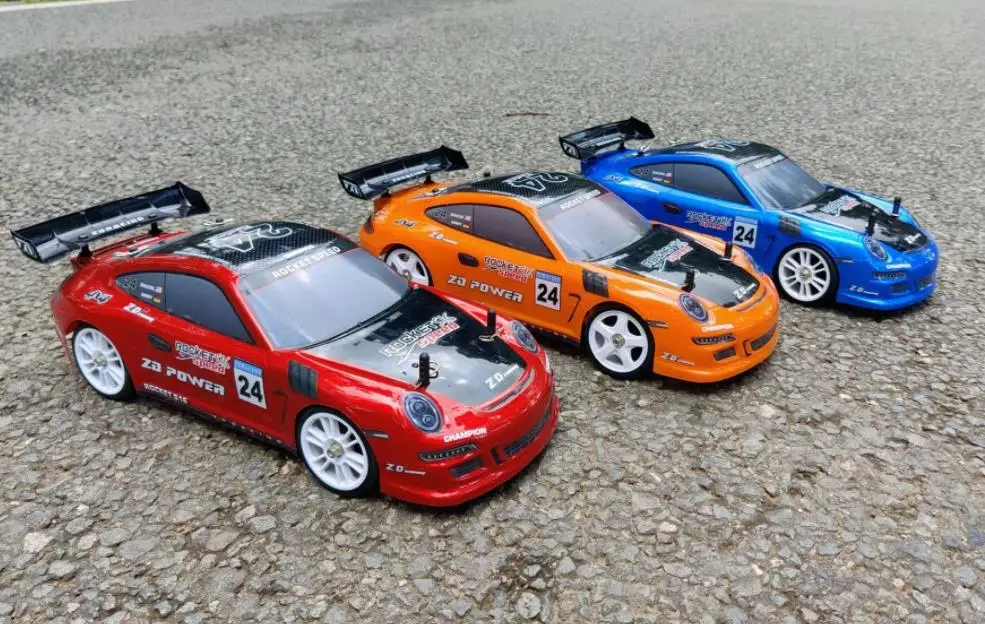 High-speed 4WD RC Car - Metal Alloy Chassis with LED Lights