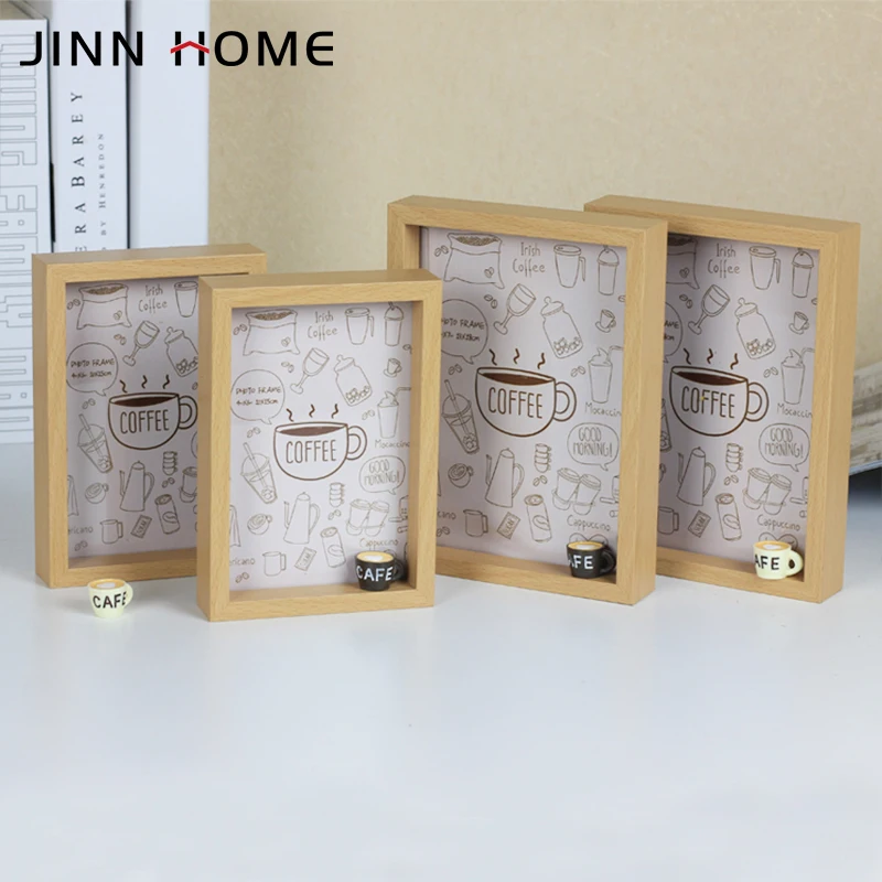 Jinn Home Coffee Time Diy Frame Wood Photo Picture Frames Decoration ...