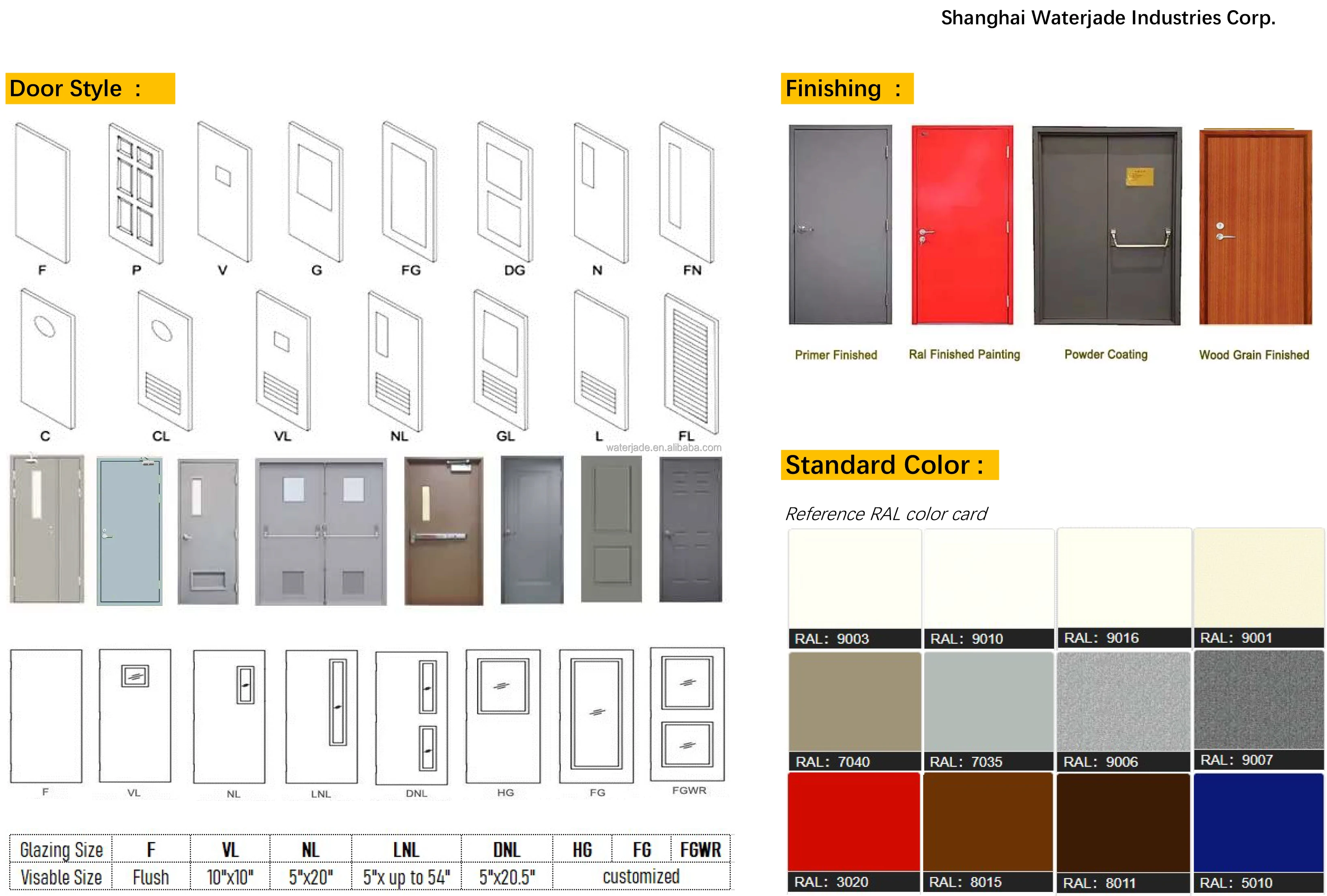 Exit Door Ul Intertek Listed Stainless Steel Acoustic Metal Fire ...