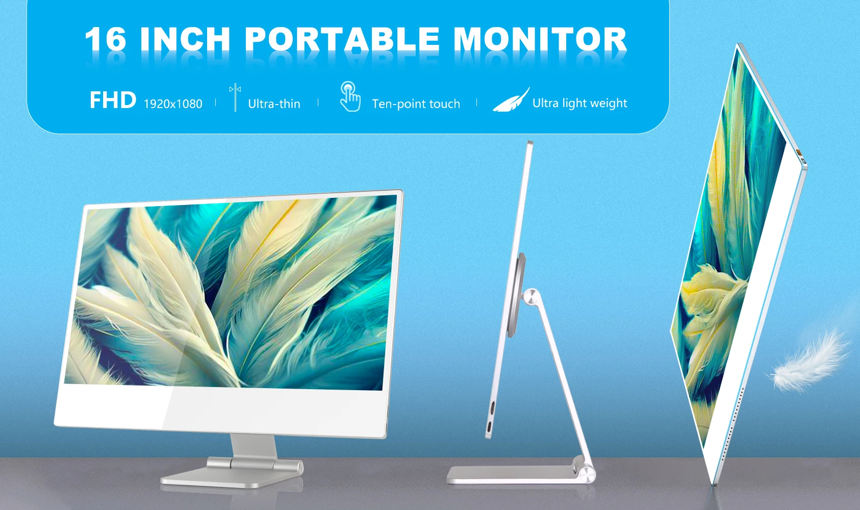 Slim-thin Unibody Narrow Bezel 16 Inch 1080p Touchscreen Mini Hd ...