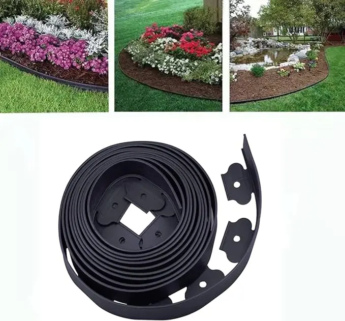 Plastic Garden Edging Border for Landscaping & Flower Gardens