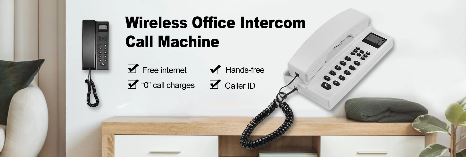 Wholesale Wireless Audio Intercom System Desk Phones for Home 2 Way ...