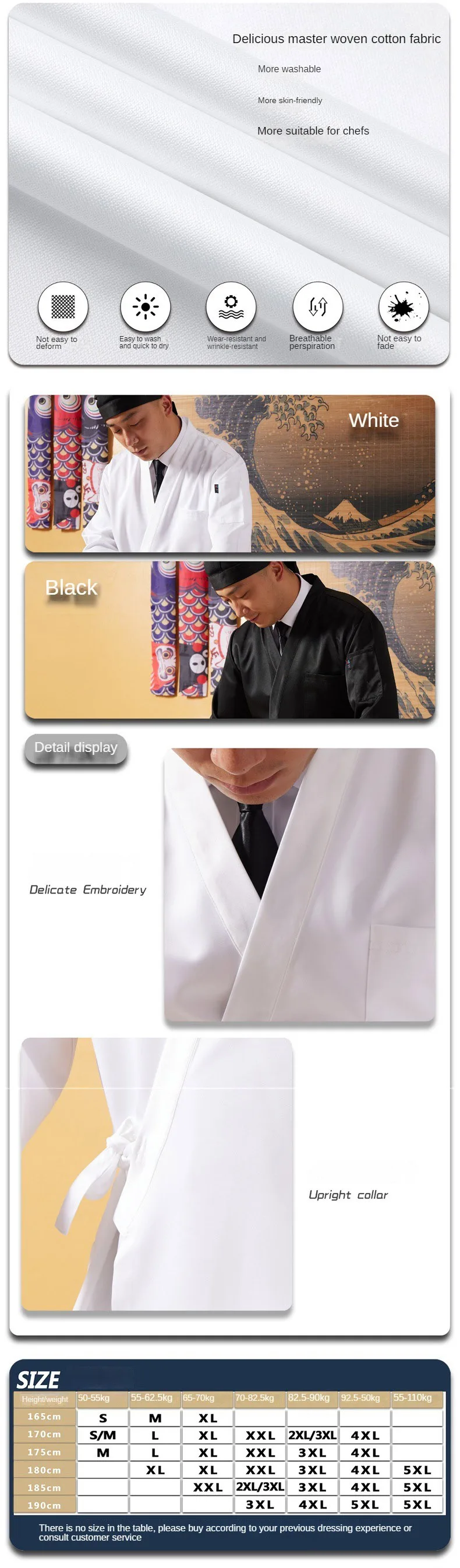 Japanese Restaurant Uniform For Catering Workers Unique Custom Jacket ...
