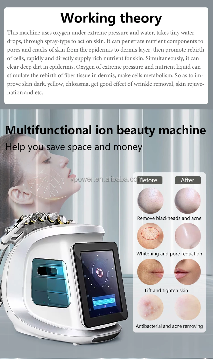 Dermasha Korea Beauty Salon Equipment Hydrodermabrasion Diamond Facial ...