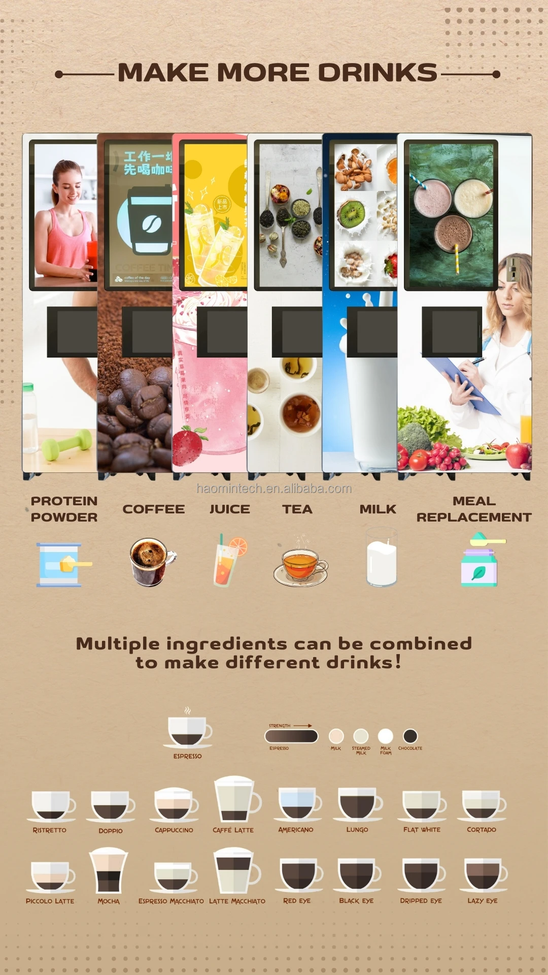 Popular Protein Vending Machine - Automatic Touch Screen