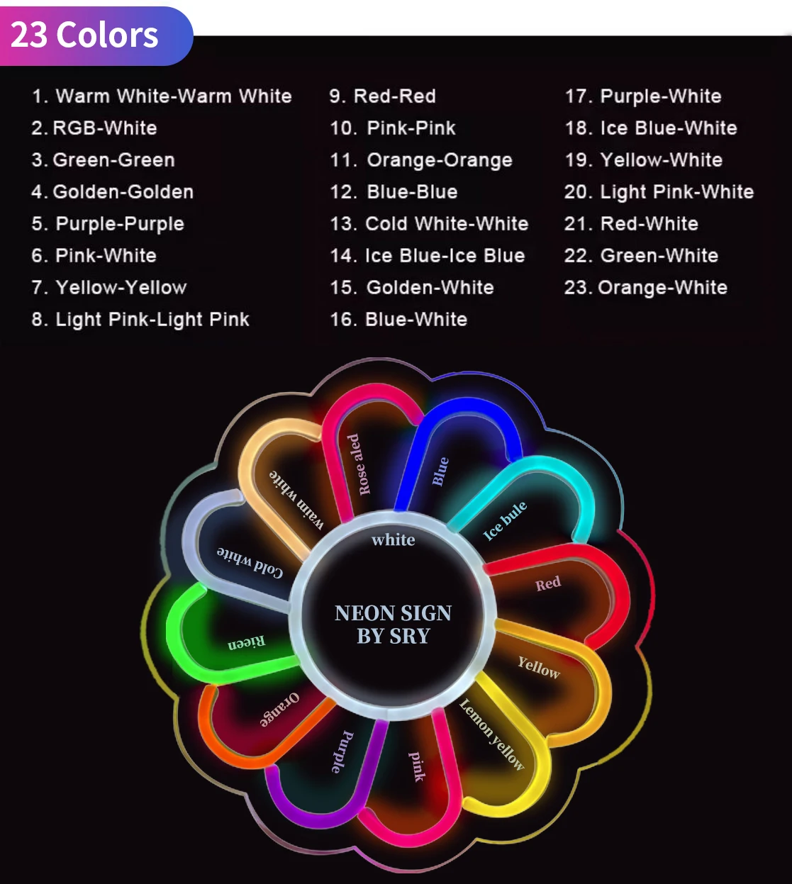 Sry Sign Outdoor Romantic Advertising Scene Neon Lights Customized For ...