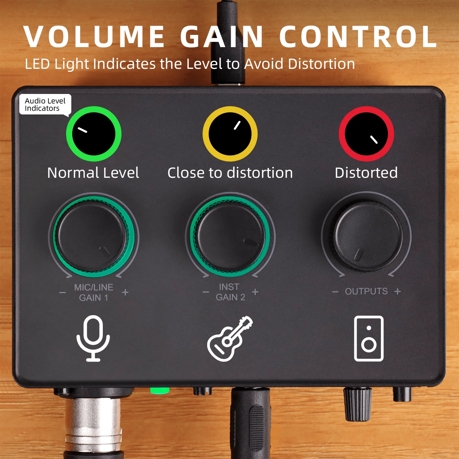 Fifine Ampli1 Soundcard Audio Interface Professional Audio Mixer HIFI ...