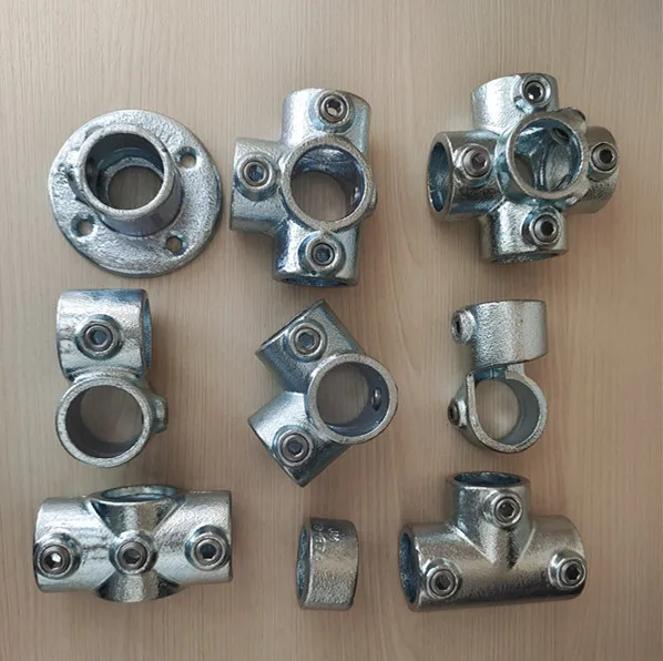 Galvanised 90 Degree Crossover Structural Pipe Clamp Handrail Key ...