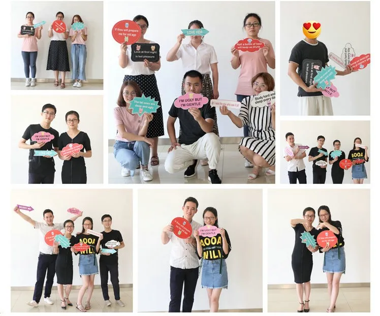 Customized PVC Sign Board Photo Booth Props for Events