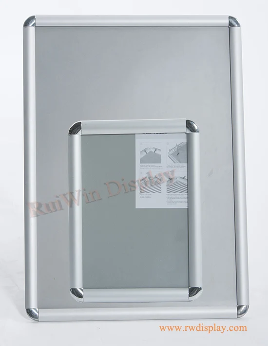 Buy Wall Mounted A4 Advertising Board 25mm Profile Aluminum Snap Frame Snap Together Poster ...