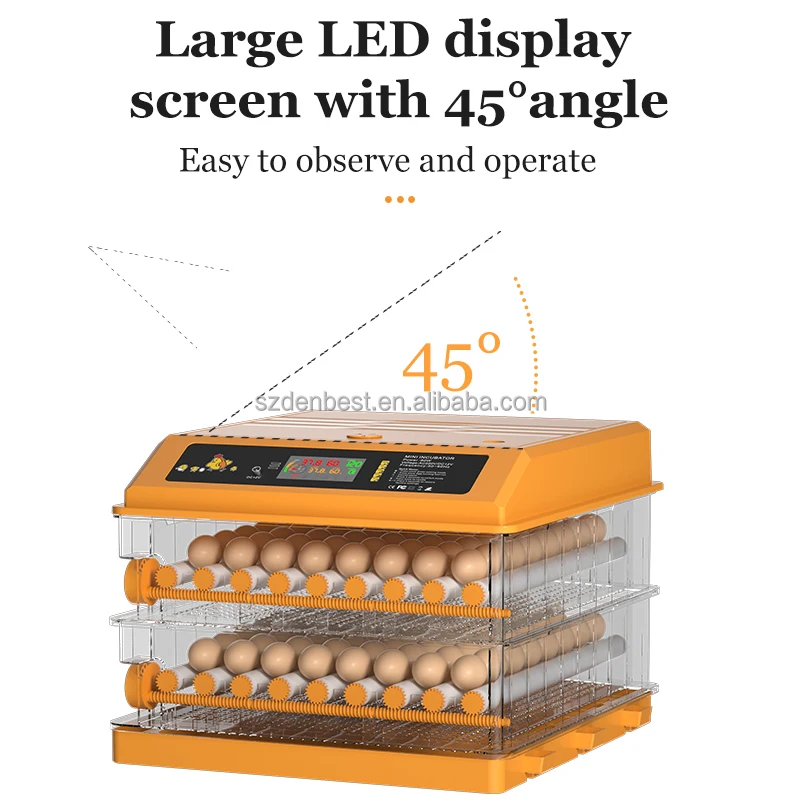 64 Egg Incubator - Automatic, High-Accuracy Poultry Hatcher