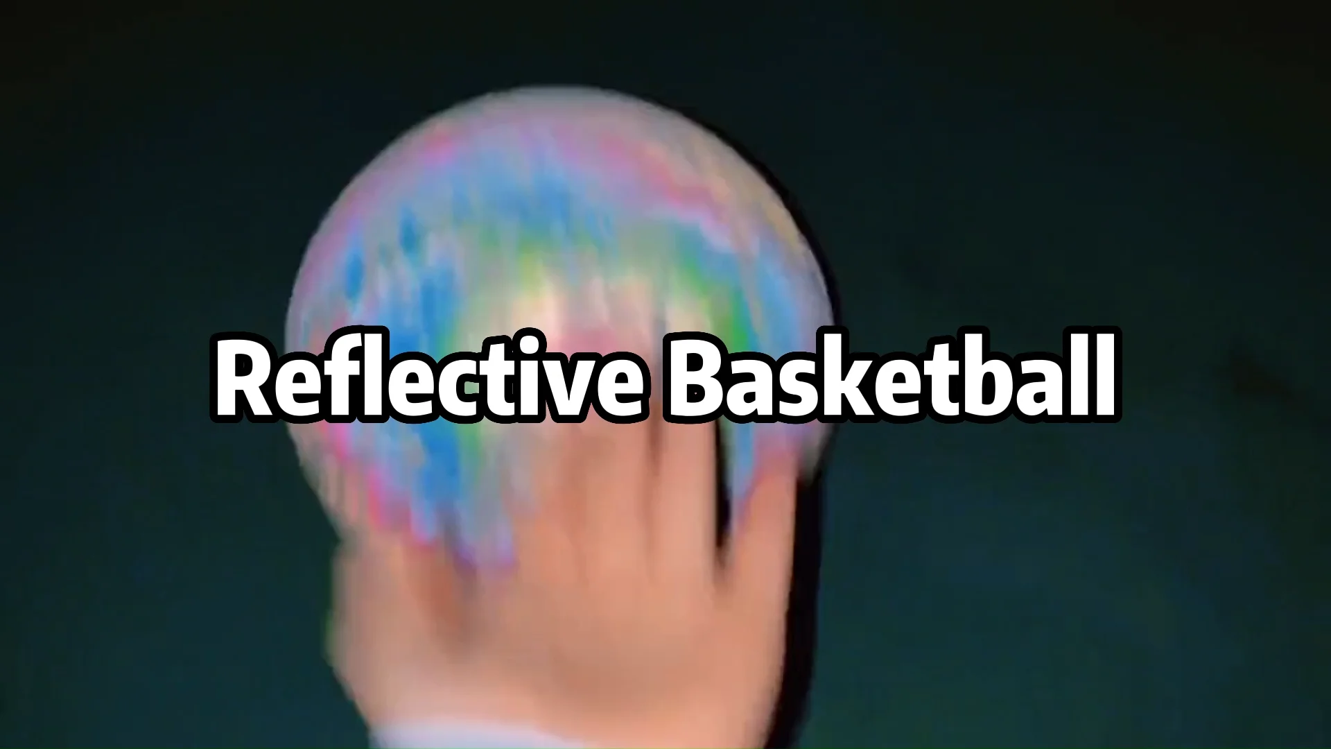 Custom Logo Glowing Holographic Reflective Basketball Novelty Size 7 ...