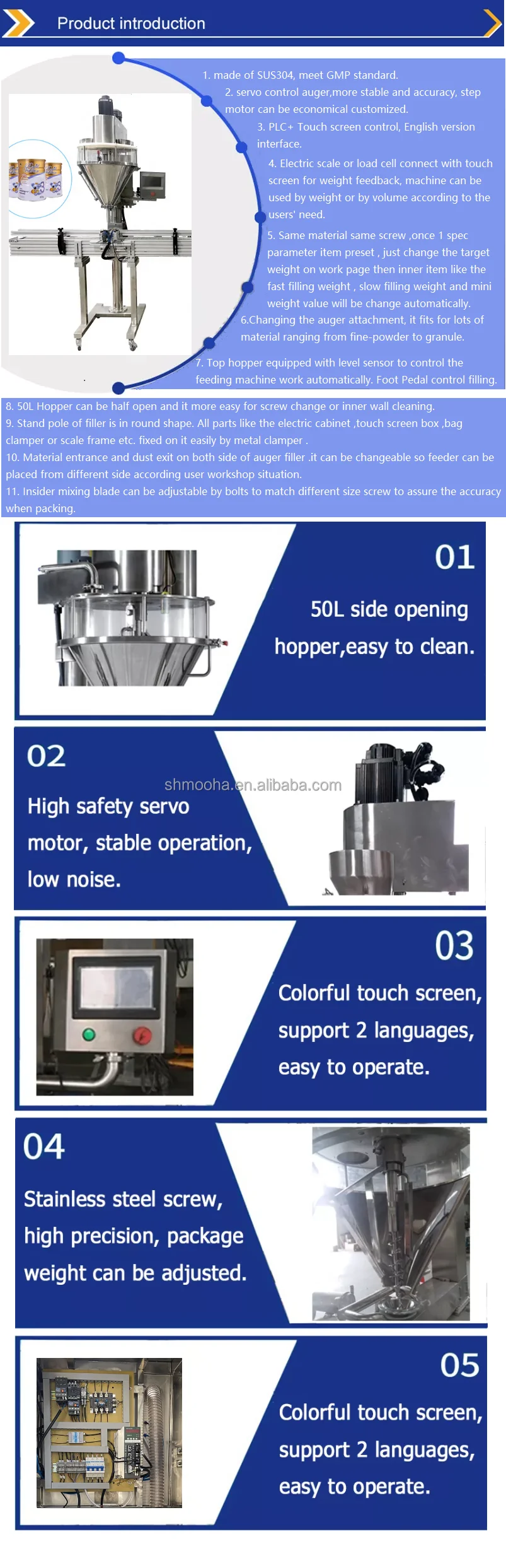 1kg Milk Protein Powder Filling Machine Semi Automatic Powder Weighing ...