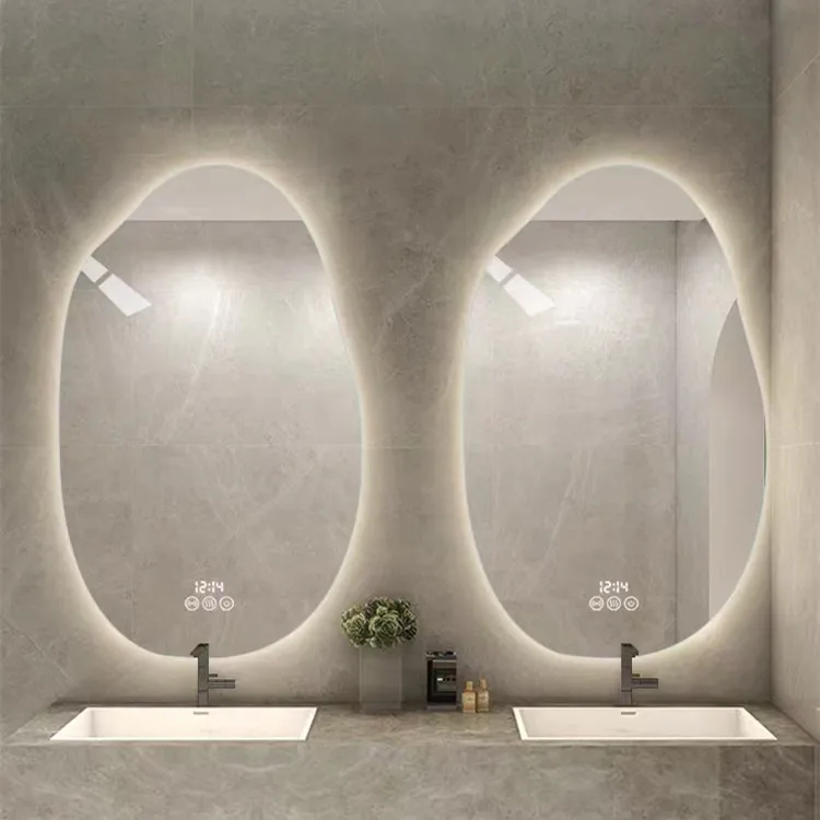 Modern Design Bathroom Wall Mounted Smart Led Mirror Hanging Wall ...