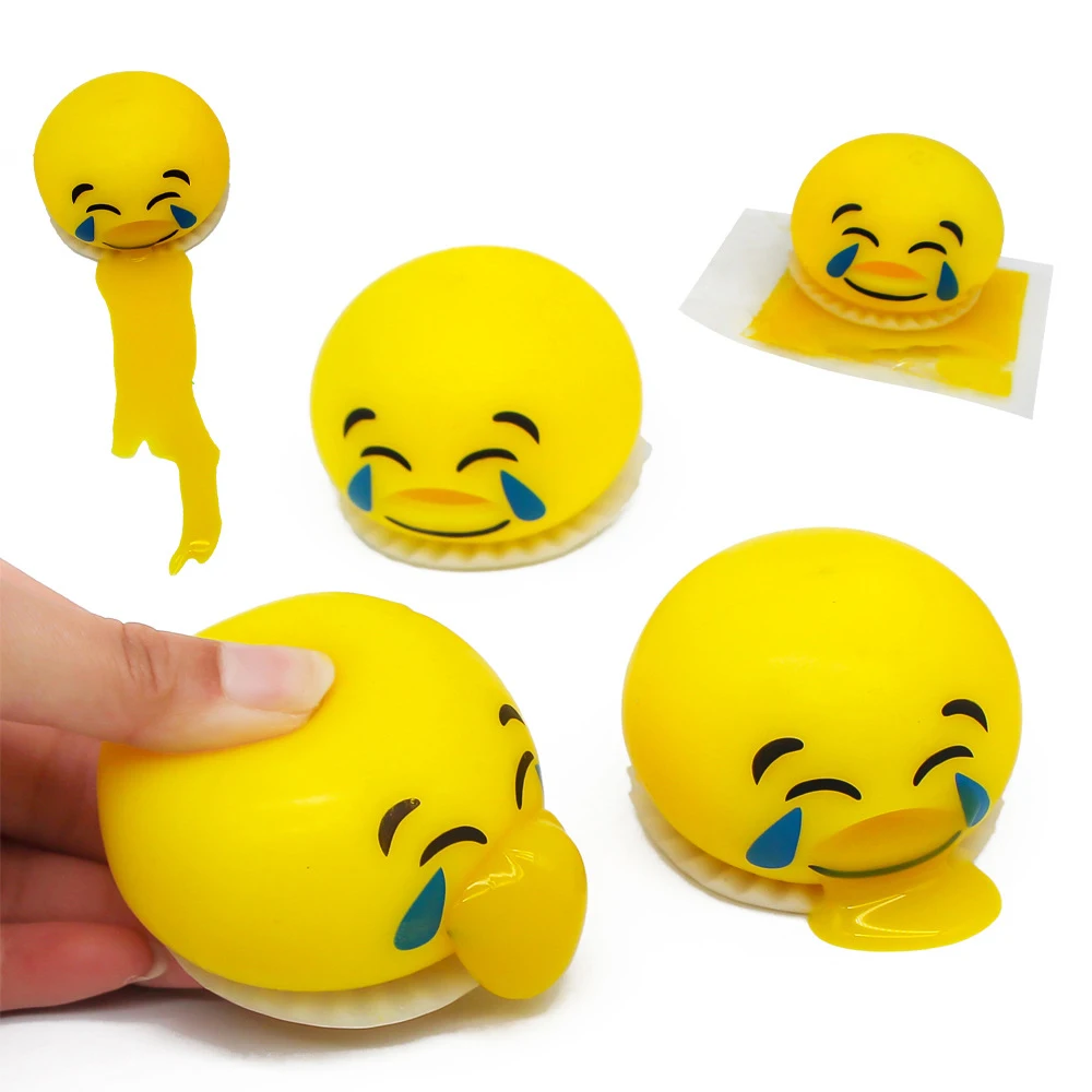 Novelty Cute Egg Spitting Putty Squeezer Squishy Stress Relief Ball ...
