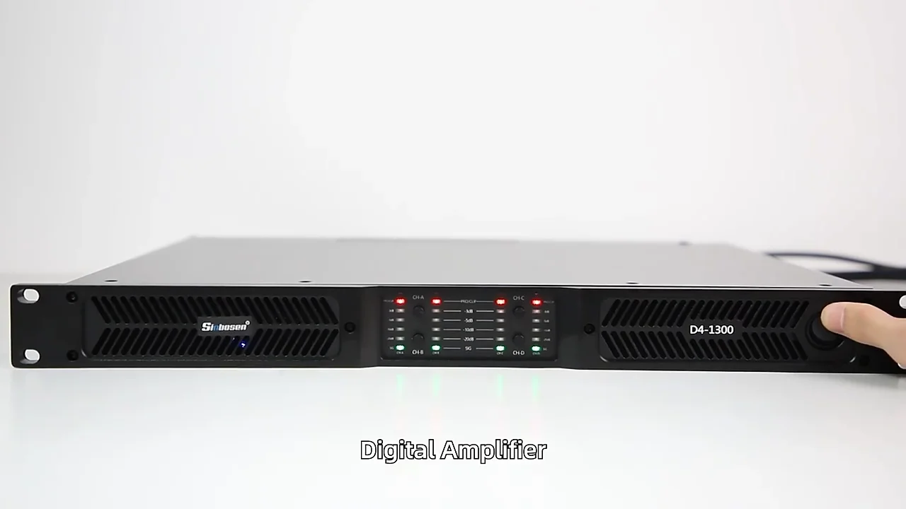 1300w Stereo Audio Class D Power Amplifier 4 Channel Amplificador Sound ...