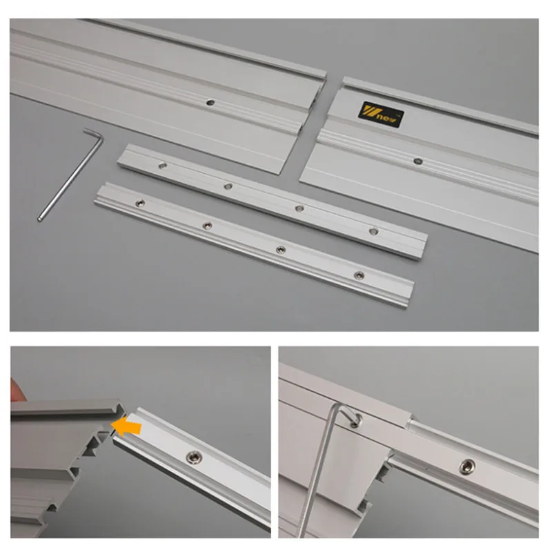 1.4m Accu-cut Guide Rail Joining Set Track Saws Aluminum Extruded ...