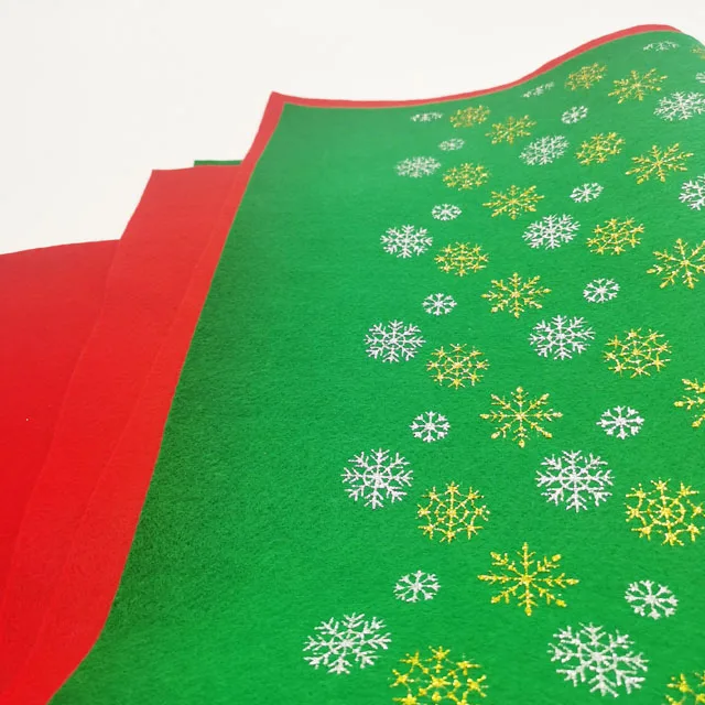 Glitter Powder Felt Fabric For Craft Printed Felt Roll 1mm 1.8mm 2mm ...