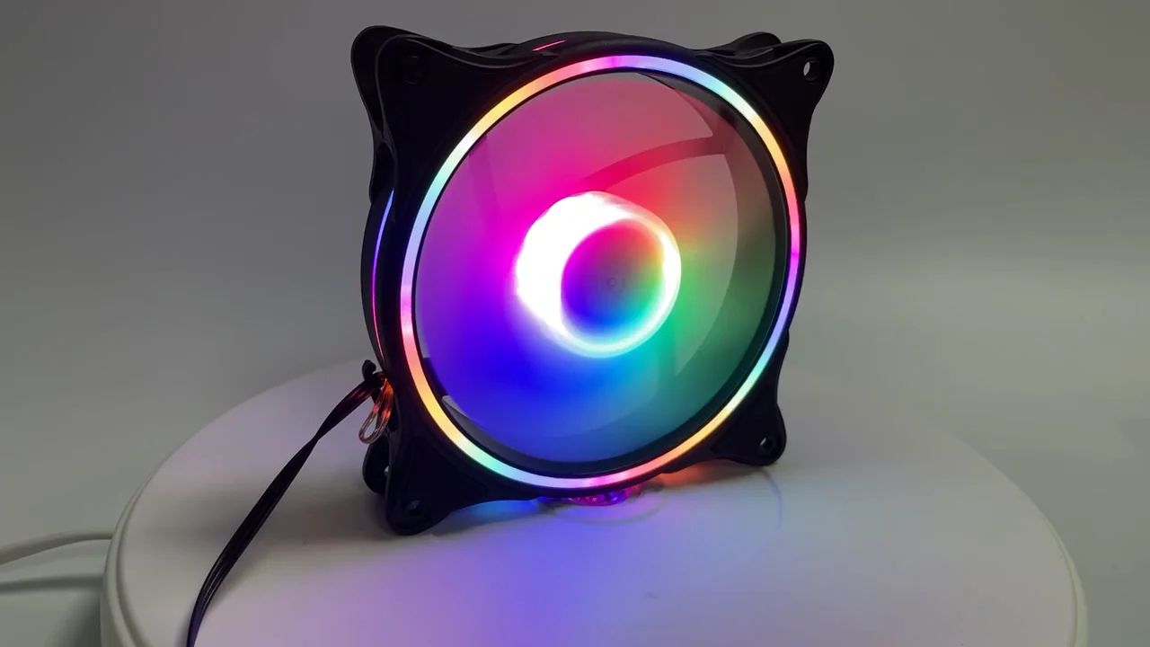 High Performance Argb Fan Cooler Cpu Cooler Plastic Pc Cooling Fan Rgb ...