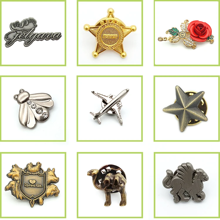 Metal Paint Badge Brooch Antique Bronze Custom Zinc Alloy Souvenir Gift ...
