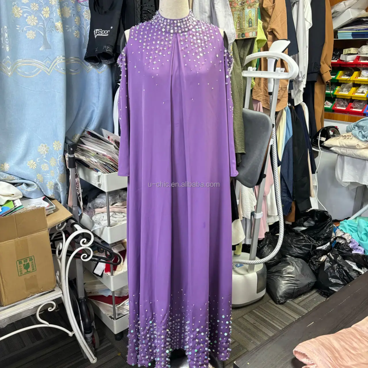 U.chic 2023 Elegant Luxury Hand-work Women Dress Muslim Clothing Dubai ...