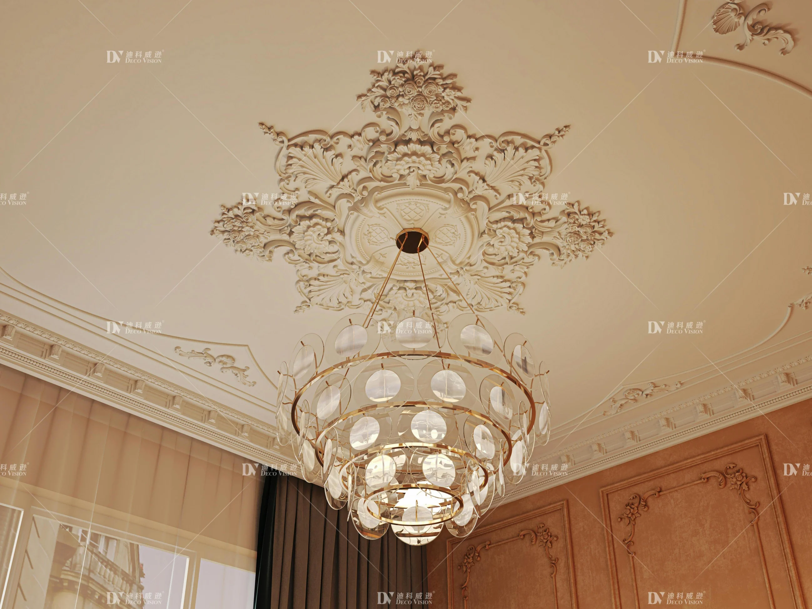 H Decovision French Style Home Decoration Waterproof And Fireproof ...