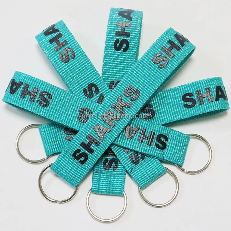Kofei Custom High Quality Cotton Fabric Hand Wrist Wristlet Key Chain ...
