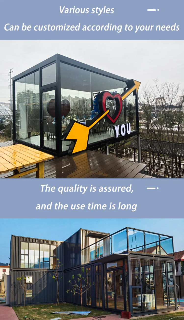 Modern 20ft 40ft Luxury Container Homes Easy Assemble Modular Tiny ...