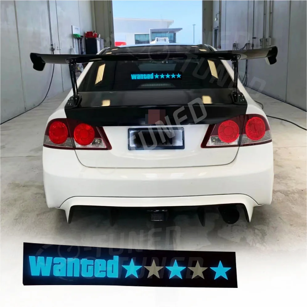 Jdm Custom Light Up Led Car Window Windshield Door Stickers 5 Stars ...