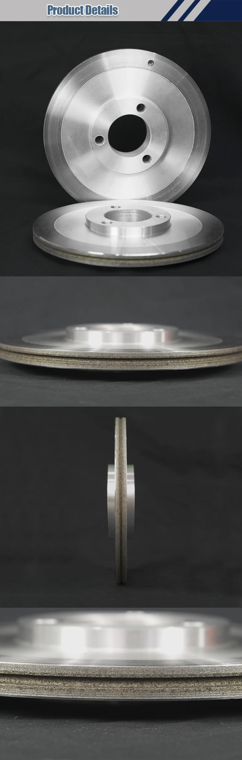 Abrasive Tool 200/2.0 Mm Diamond Metal Bond Glass Edger Grinding Wheel ...