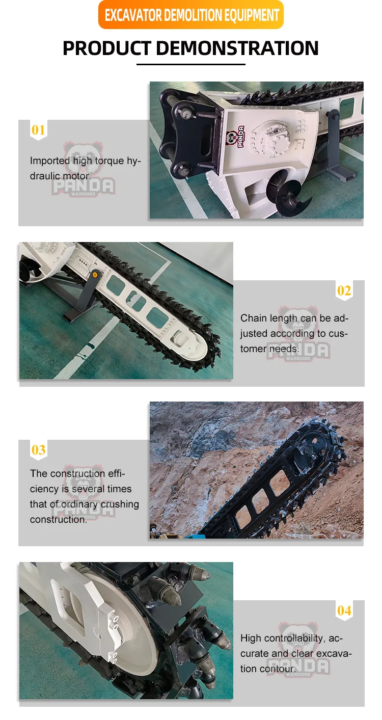 Heavy Duty Chain Guides for Chain Trenchers - Rock Chain Trencher with ...
