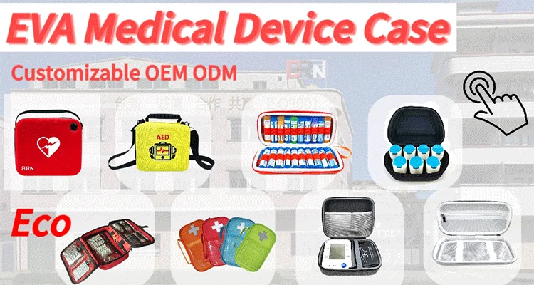 Portable EVA AED Defibrillator Bag Case Medical AED Defibrillator ...