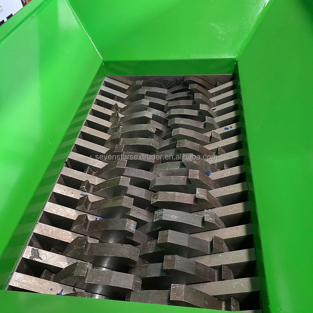 Heavy Duty Plastic Lump Waste Material Crusher Double Shaft Shredder ...