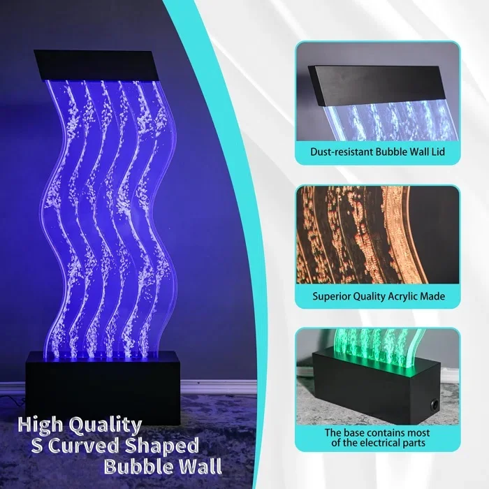 Wave Designs Water Features Indoor Room Dividers Designed By Bubble ...