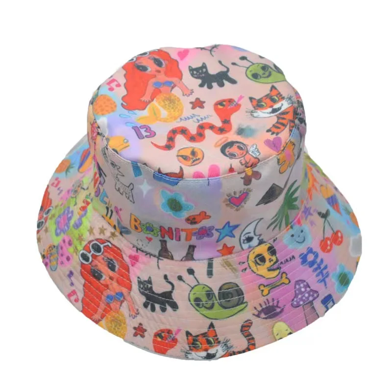 New Arrived Good Quality Customize Printed Bucket Hats Karol G Manana ...