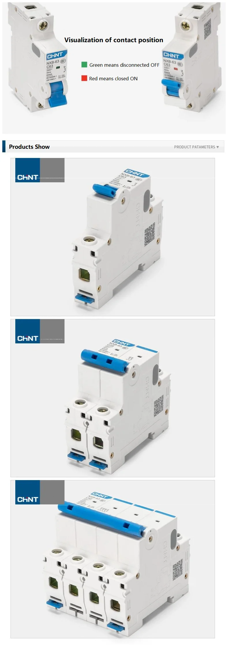 CHINT MCB Miniature Circuit Breakers - Reliable Protection