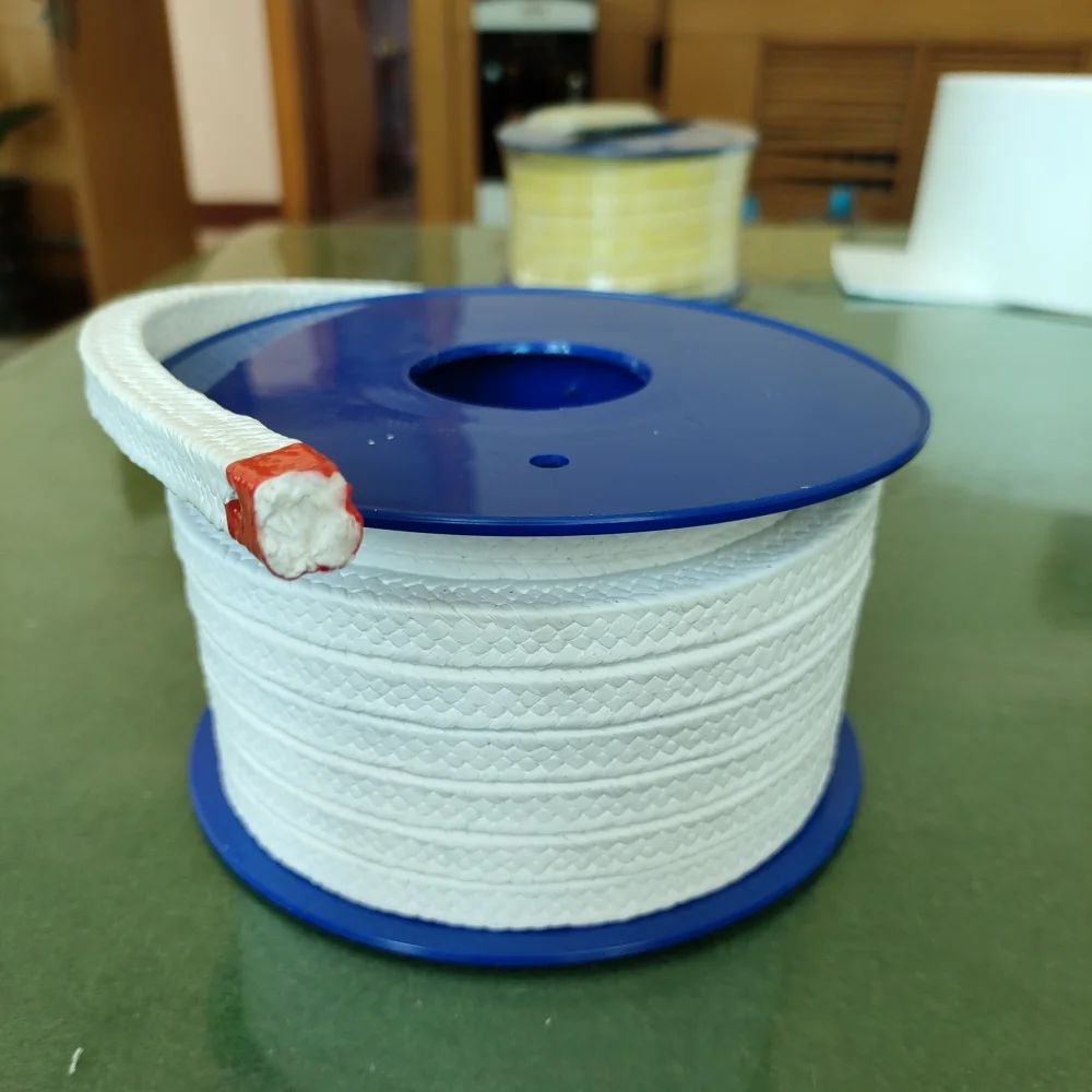 Factory Straight Hair Custom Ptfe Packaging Seal White Ptfe Braided ...