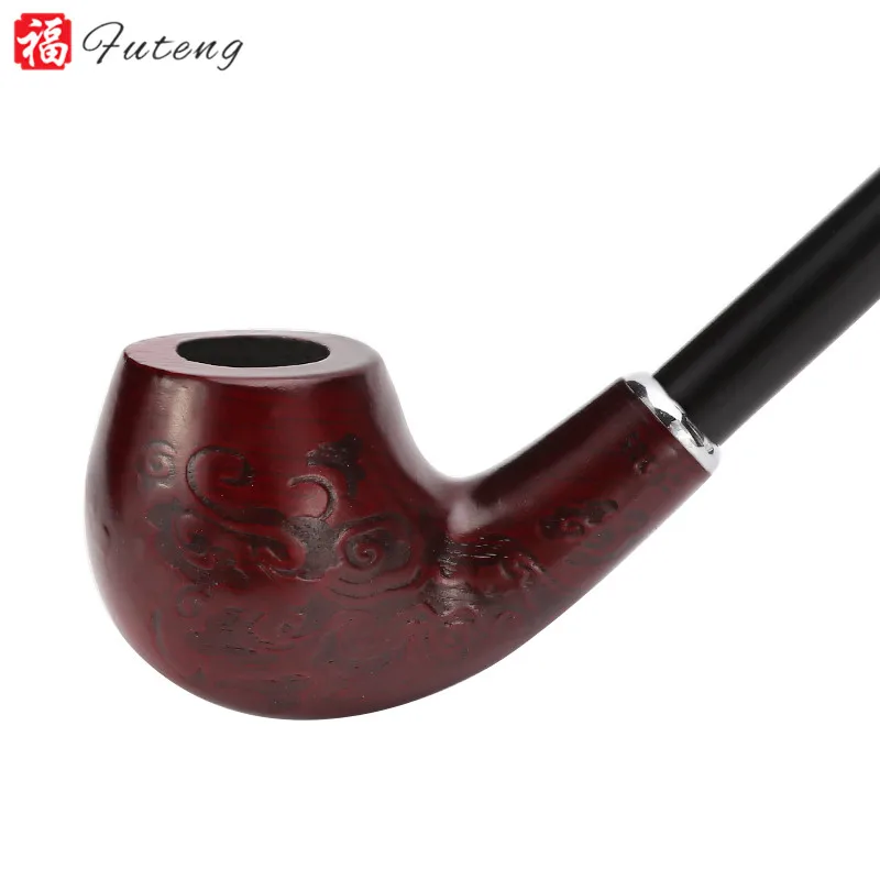Futeng Classic Long Stem Tobacco Pipe Sculpture for Smoking