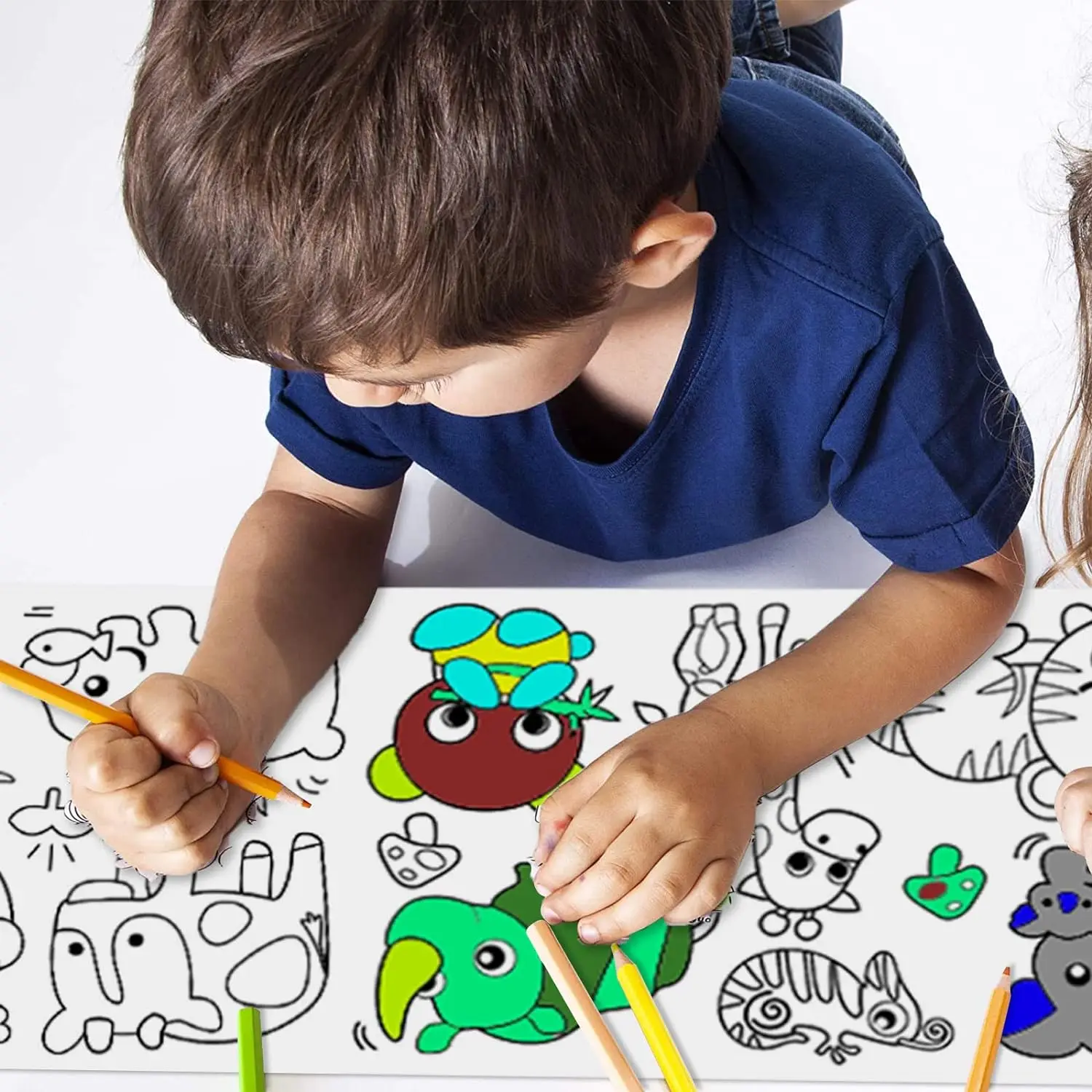 Kids Drawing Coloring Paper Roll - DIY Painting Fun