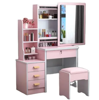 Factory Price Makeup Vanities Table Set With Led Mirror Vanity Desk For ...