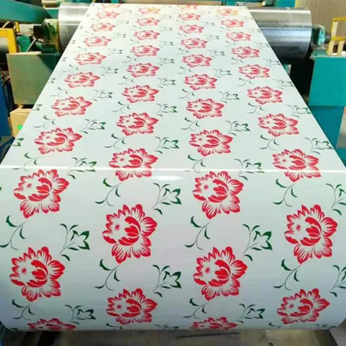 Original Factory Small Spangle Flower Embossed Ppgi Ppgl Steel Coil ...